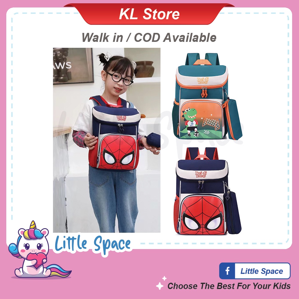 School Bag Kids Kindergarten Bag Paw Patrol Spiderman Beg Sekolah Kanak ...