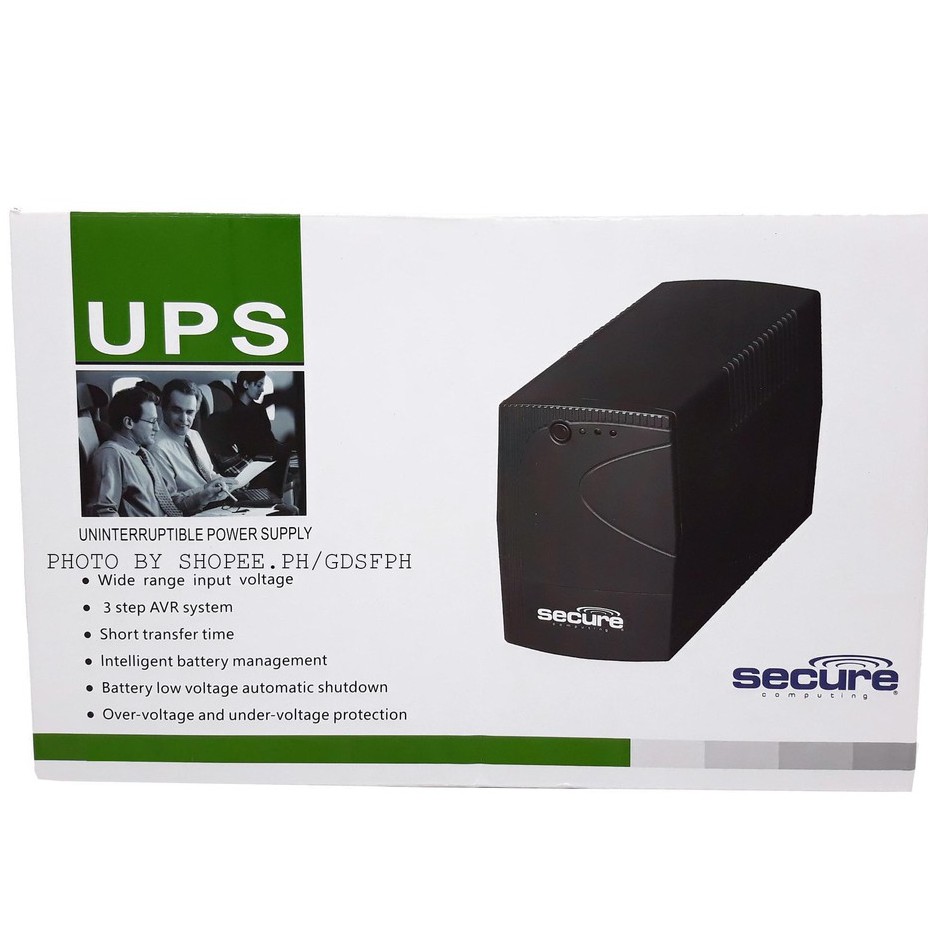 Secure UPS 1500VA Uninterruptible Power Supply GDSFPH_S4 | Shopee ...