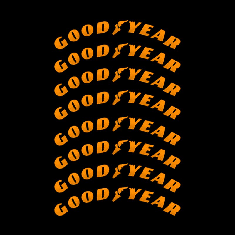 GOODYEAR Car Stickers tire sticker 3D PVC Letterings White Car ...