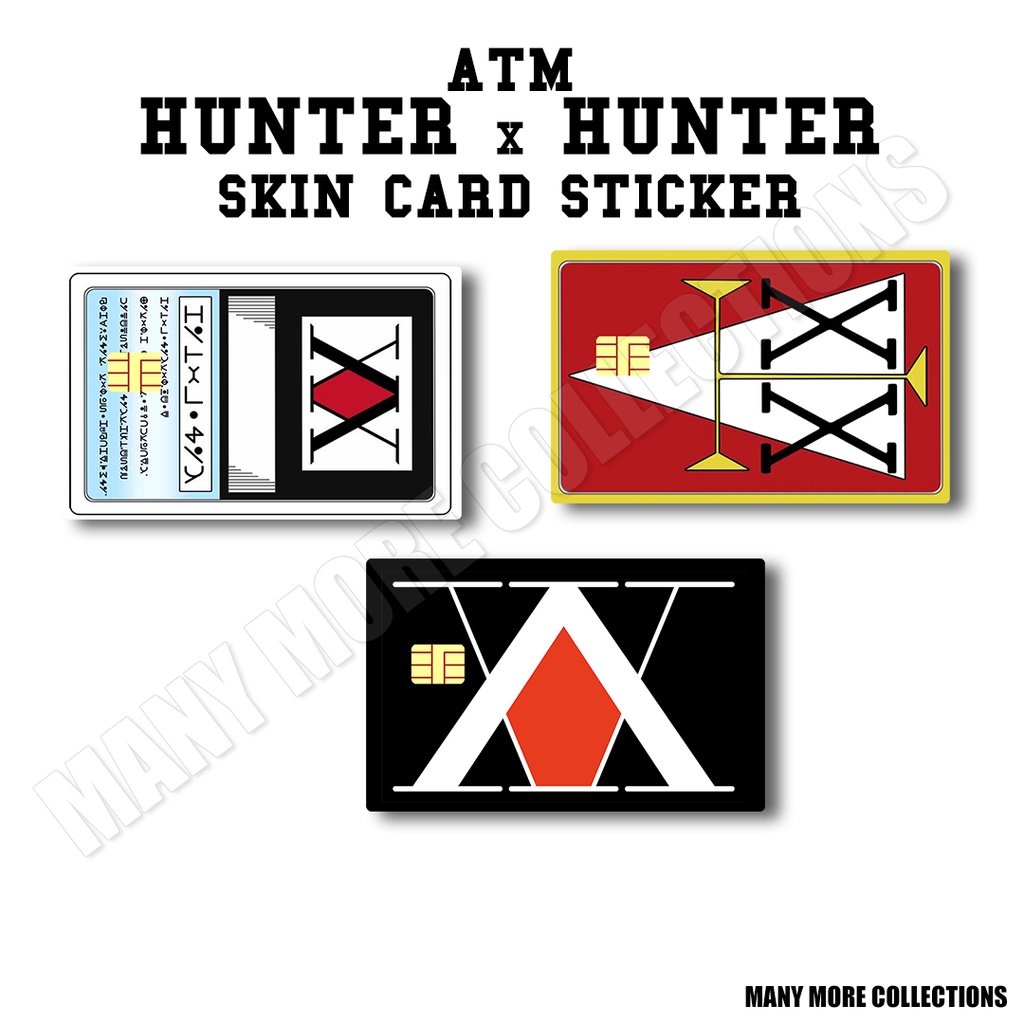 Hunter x Hunter Licence ATM DEBIT BANK Card Skins Stickers | Shopee ...