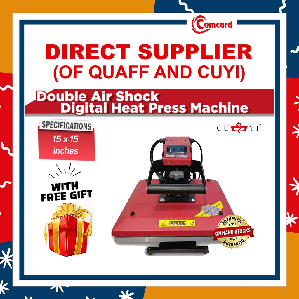 NEW MODEL CUYI A4 Size Digital Heat Press Machine (UPGRADED / TEFLON ...