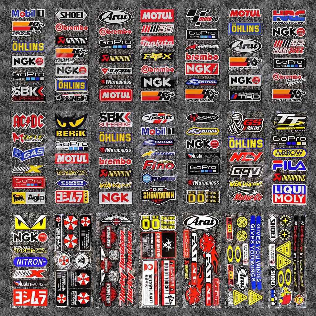 1 Set Reflective Motorcycle Side Strip Bike Helmet Sticker Car Vinyl ...
