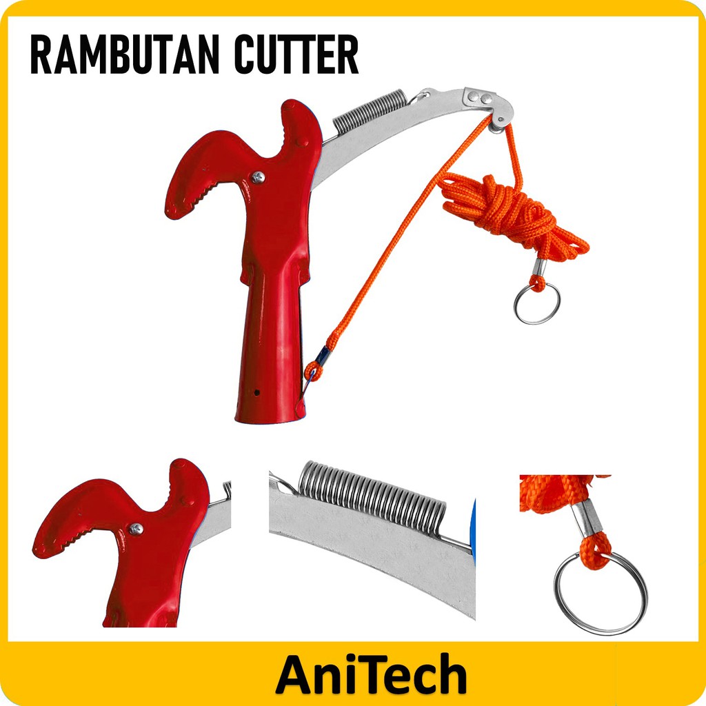 2 Way Rambutan Cutter Tree Pruner Trimmer Shear Rambutan Shear Gunting ...