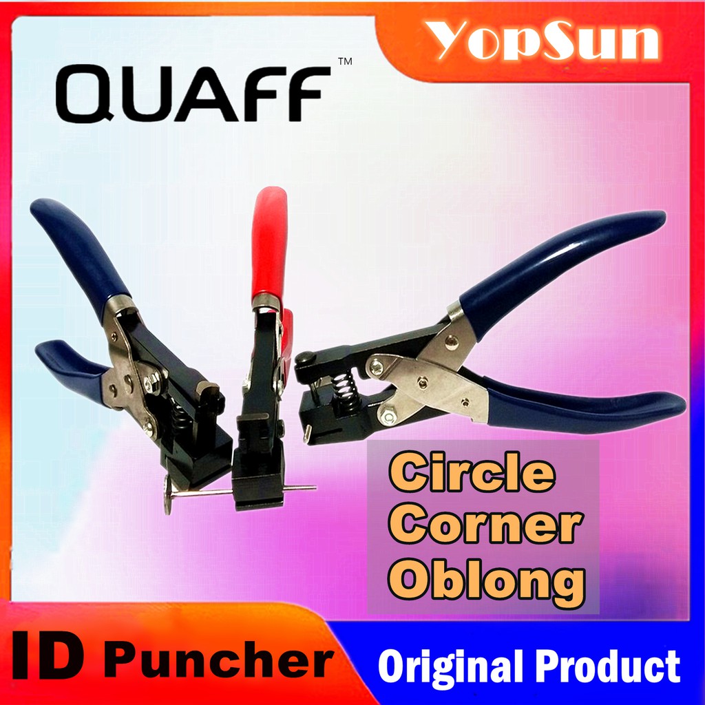 ID Puncher ( OBLONG / CIRCLE / CORNER ) Quaff Brand | Shopee Philippines