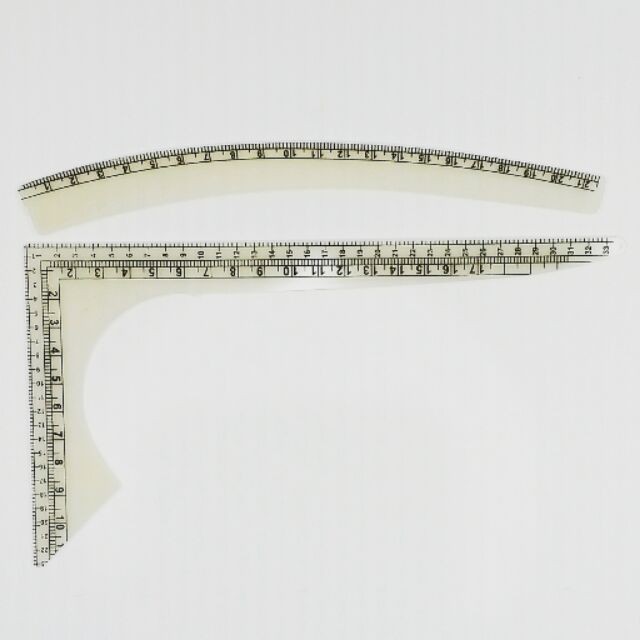 Mini L shape & Curve Ruler / Mini shape L & Curve Ruler | Shopee ...