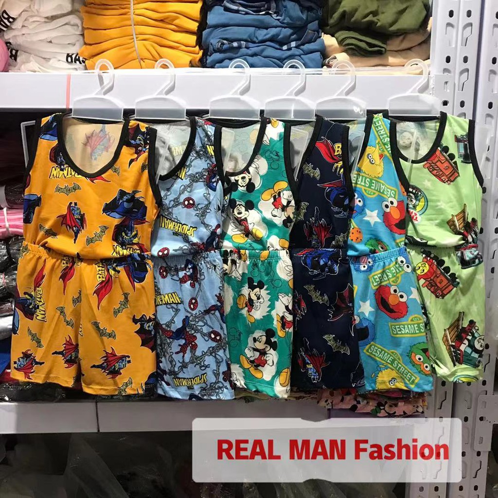 KIDS Terno(sando+shorts) for kids girl & boys Assorted colors/design ...