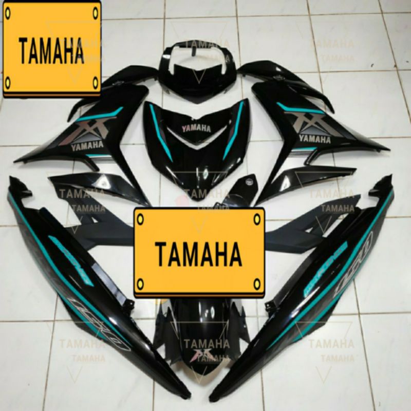 Yamaha Y15 Y15zr V1 V2 Mx King Chrome 2018 VIETNAM Black hitam Cover ...