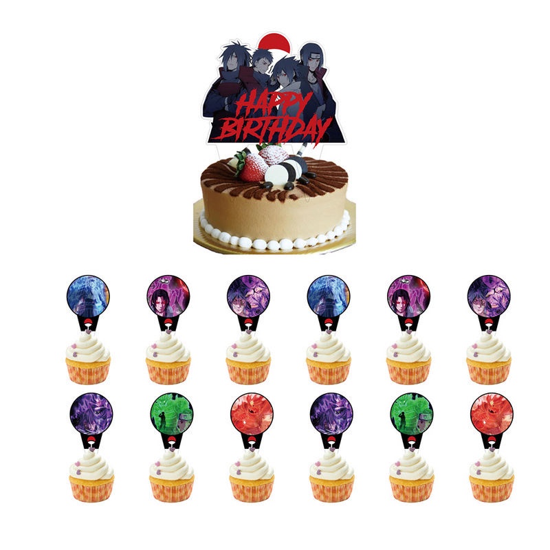 Naruto Birthday Party Decoration Set Akatsuki Latex Balloons Banner ...