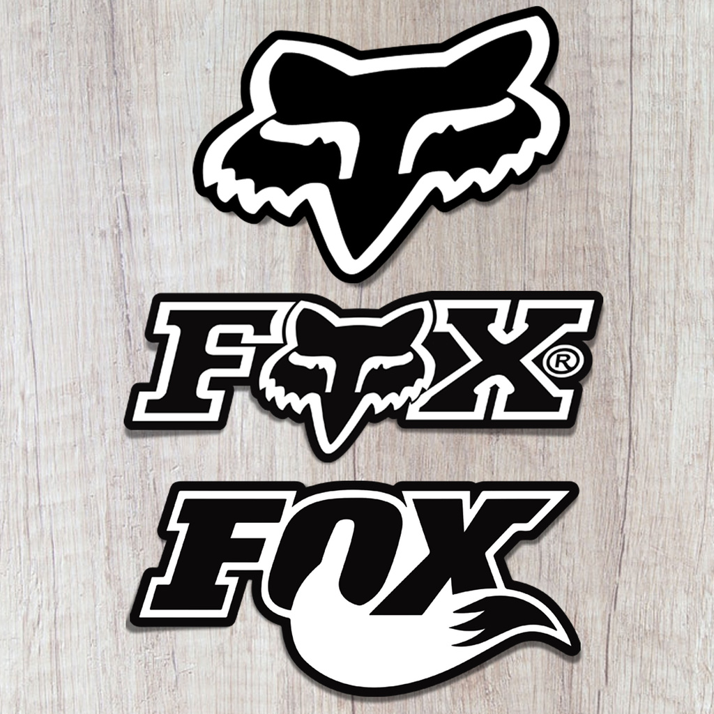 Fox logo vinyl laminated sticker | Shopee Philippines
