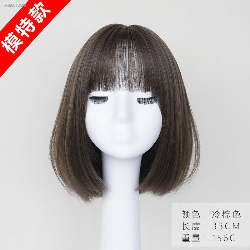 Wig female short hair Bobo bobo head student round face full headgear ...