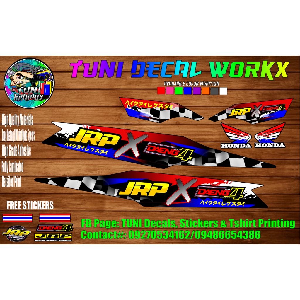 WAVE 100 (JRP X DAENG DECALS v2 ) w/ freebies | Shopee Philippines