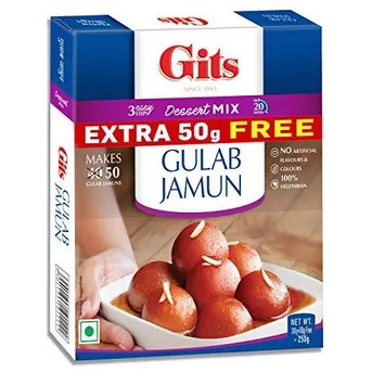 Gits instant Gulab Jamun Desert Mix (1 Box Can Mold 50 Balls) 200g ...