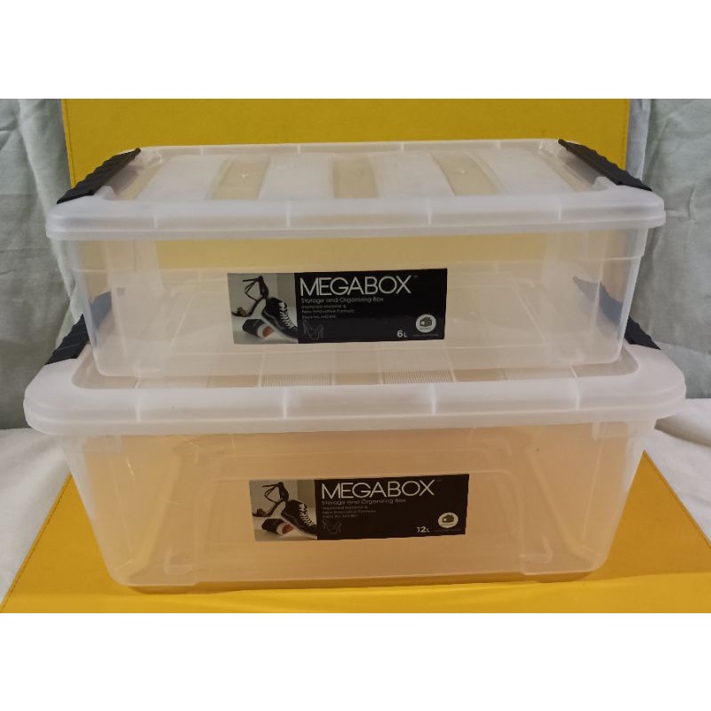 Megabox Storage & Organizing Box 6L / 12L ( MG-840 / MG-841 ) | Shopee ...