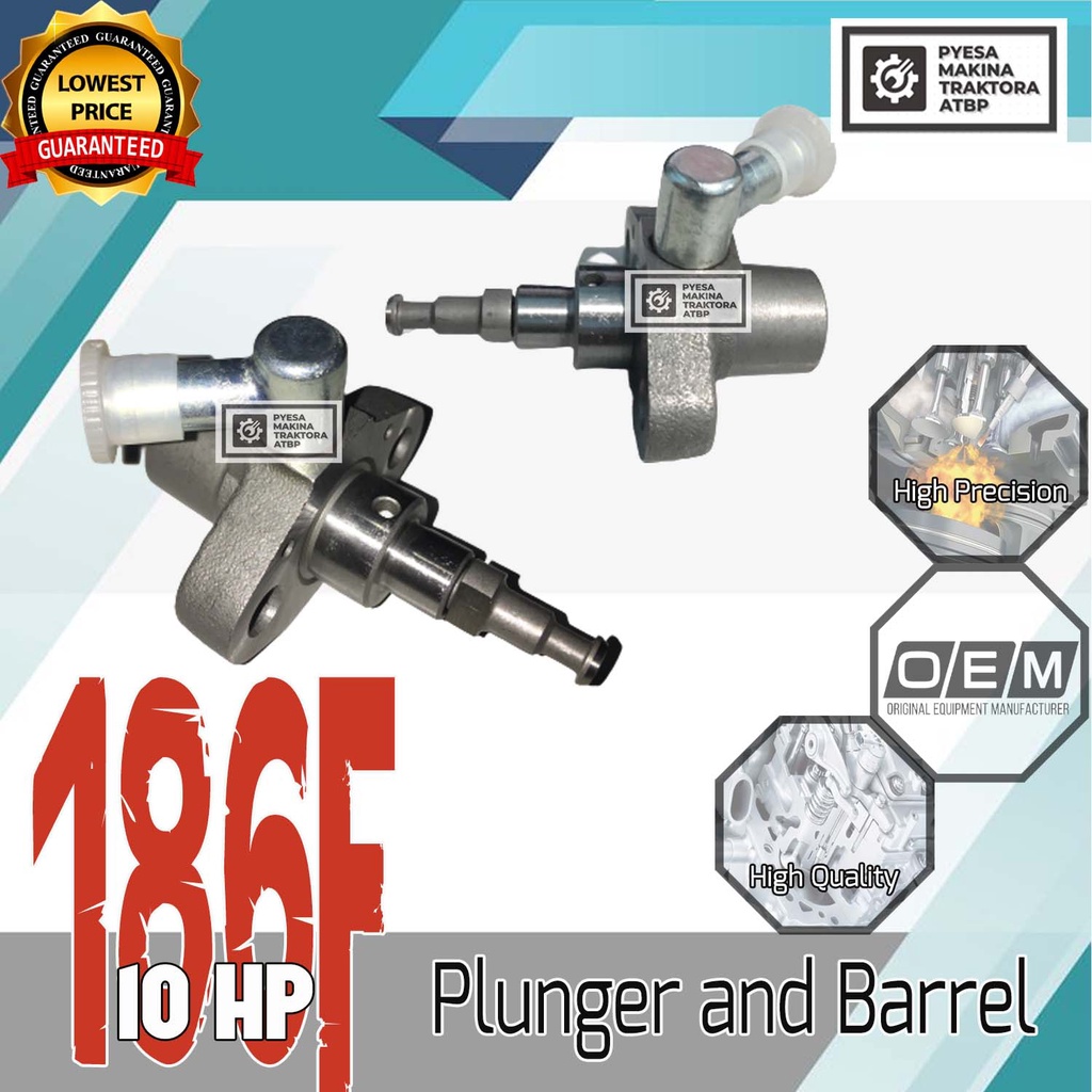 Plunger and Barrel L100 Yanmar 186F 10 hp Air Cooled Diesel Engine ...