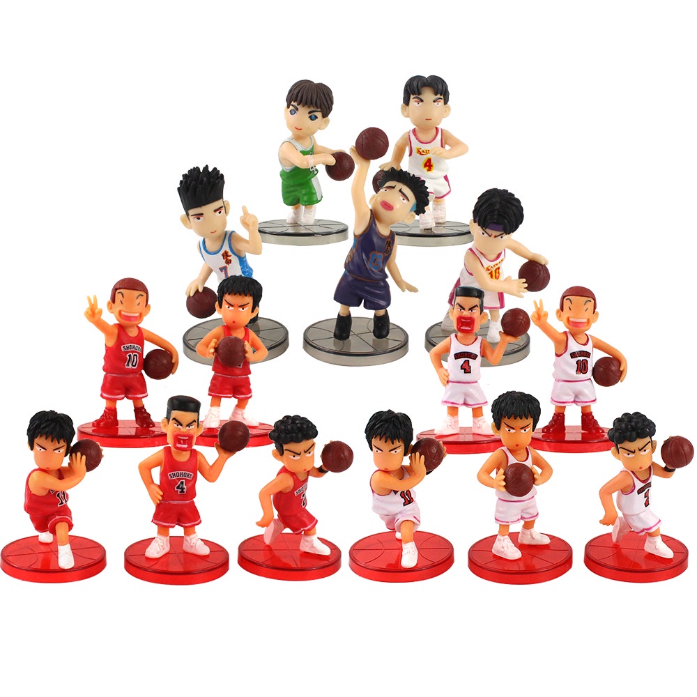 5pcs/set SLAM DUNK Anime Figure Sakuragi's Gang Figure Sakuragi ...