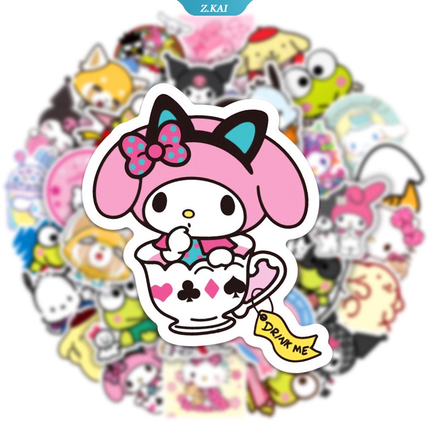 50pcs Sanrio stickers Hello Kitty Sticker Toys for Girls Kawaii ...
