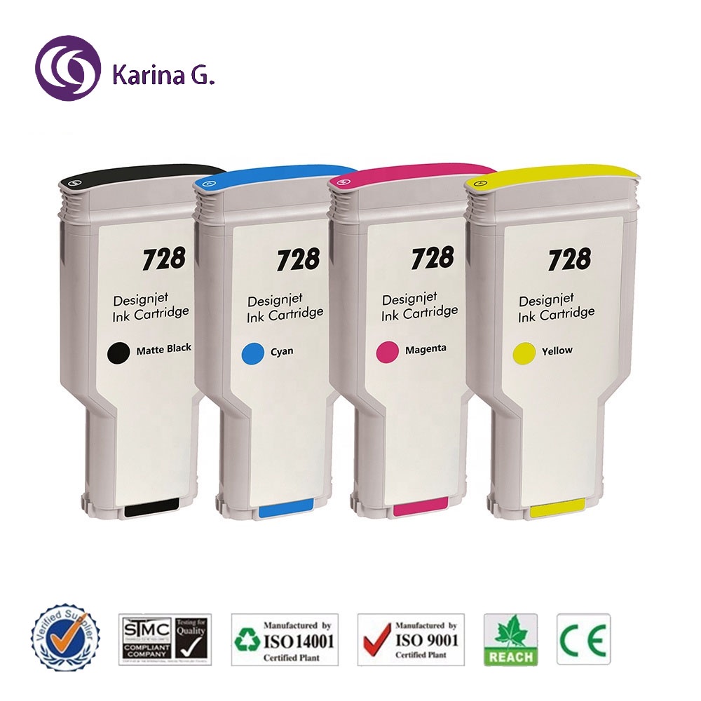 7WmR For HP 728 Compatible Ink Cartridge For HP Designjet T730 T830 ...