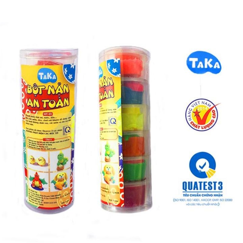 6 jars of modeling clay, safe clay for babies (made in Vietnam ...