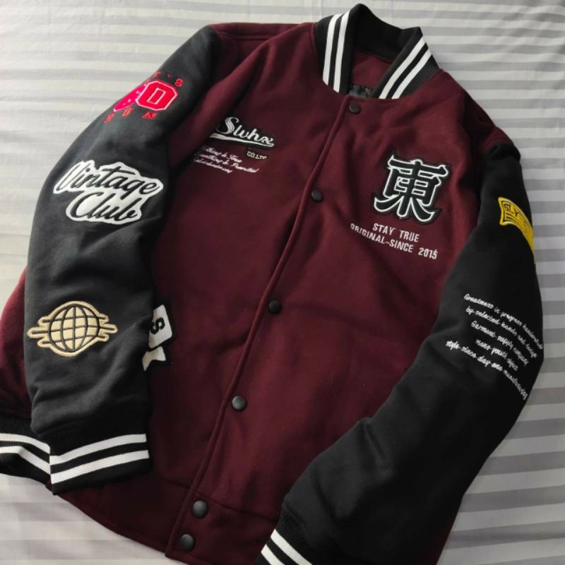 Varsity Baseball Jacket - Premium Embroidered Varsity Baseball Jacket ...