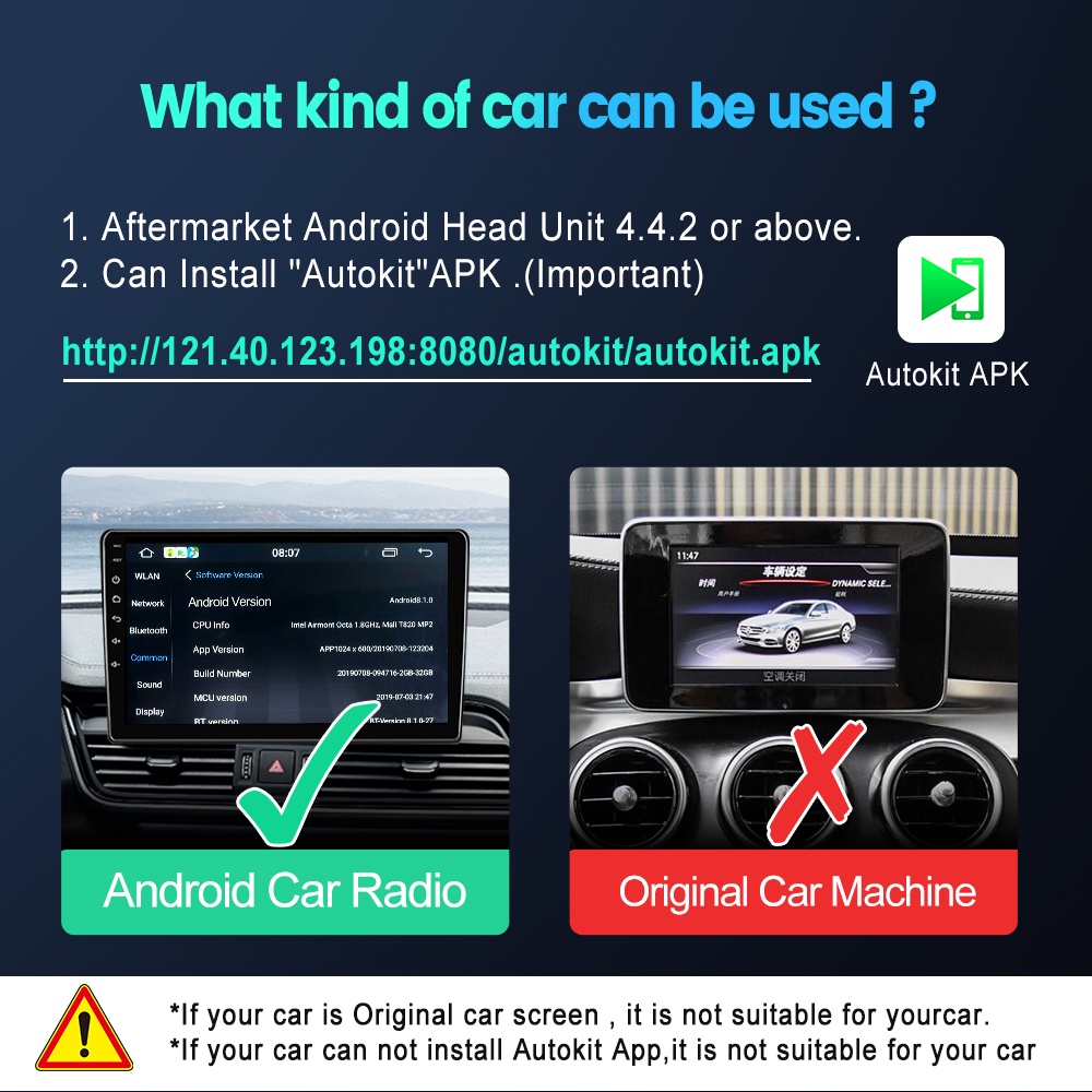Carlinkit 2022 New adapter for non-original modified car screen android ...