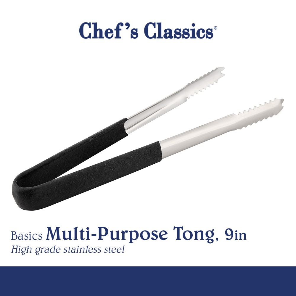 Chef's Classics Basics Stainless Steel Multi-Purpose Tong, 9in | Shopee ...