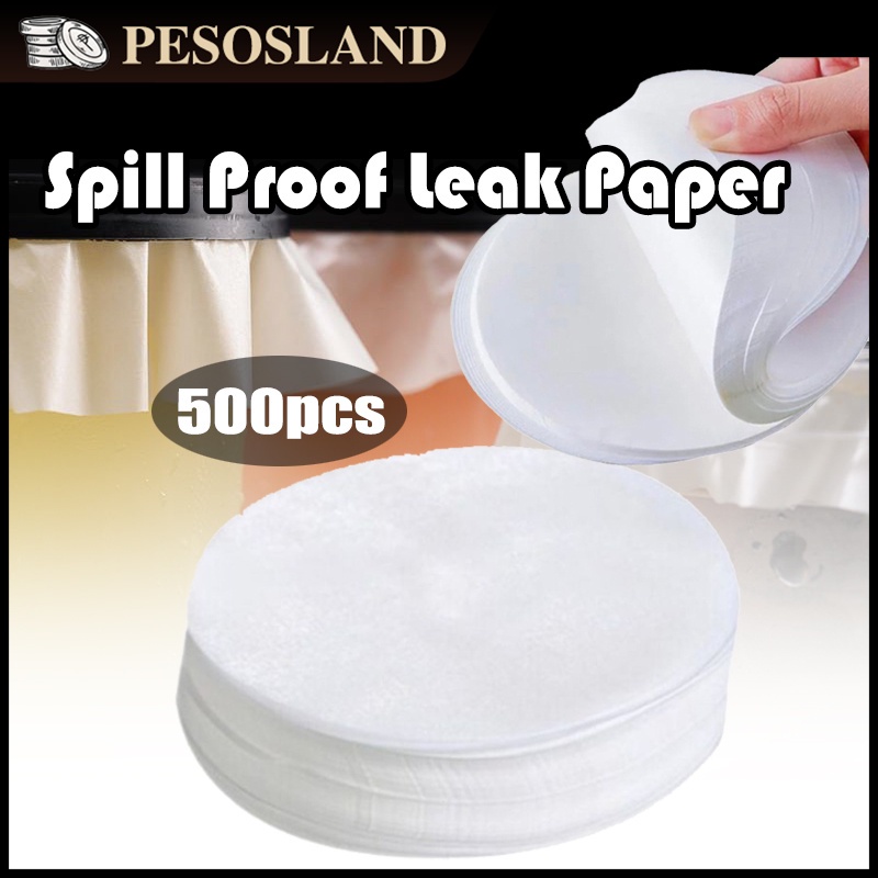 500pcs Anti Leak Spill Proof Paper For Coffee Milktea Drinks 11.5cm ...