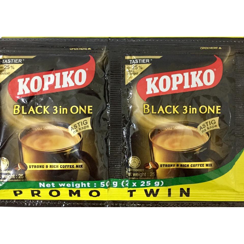 Kopiko Black Coffee 3 in One Twin Pack | Shopee Philippines