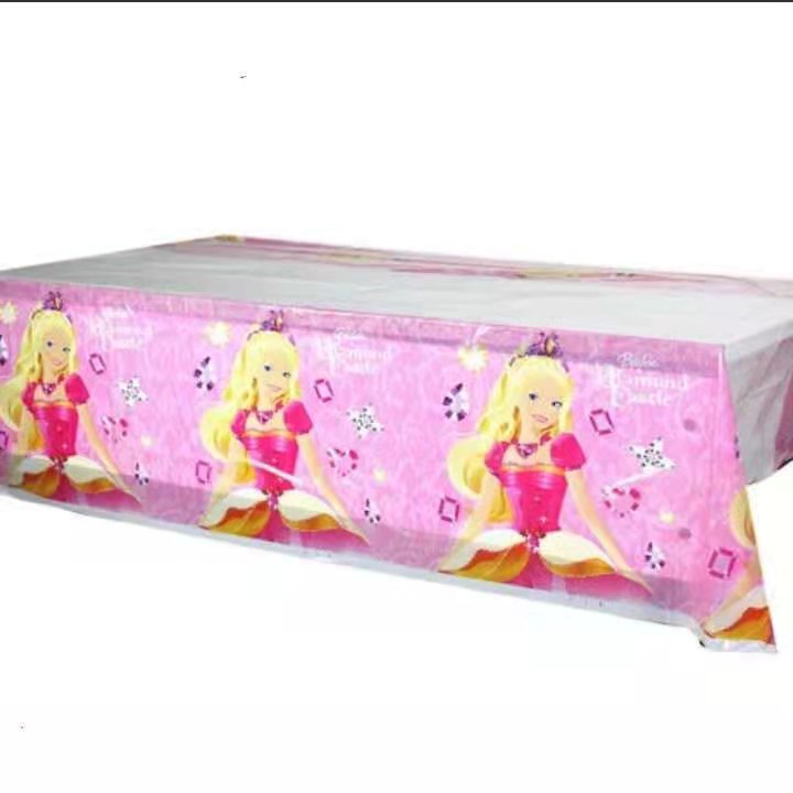 Barbie waterproof plastic Table Cover birthday party dessert ...