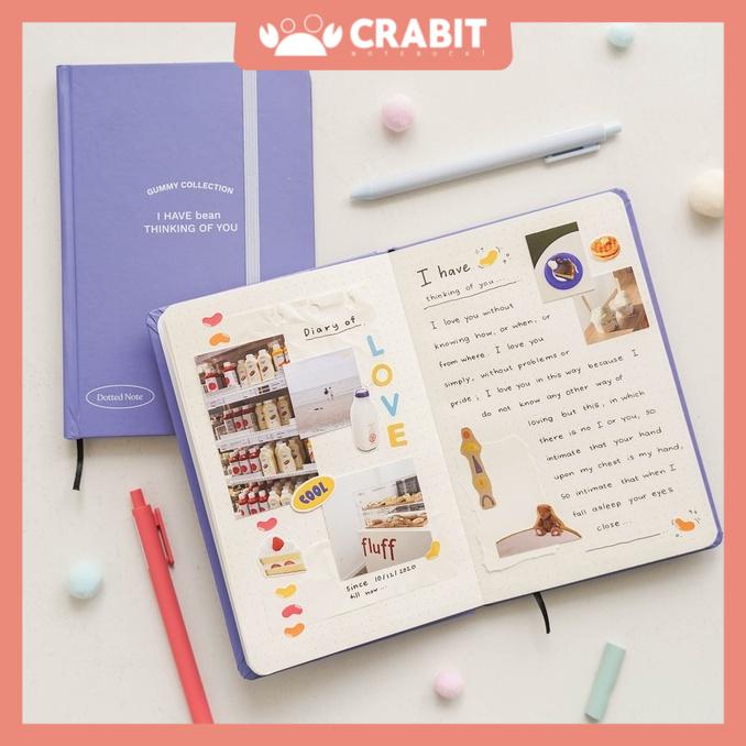 A5 Crabit pocket notebook for convenient notes dotgrid grid sketch ...