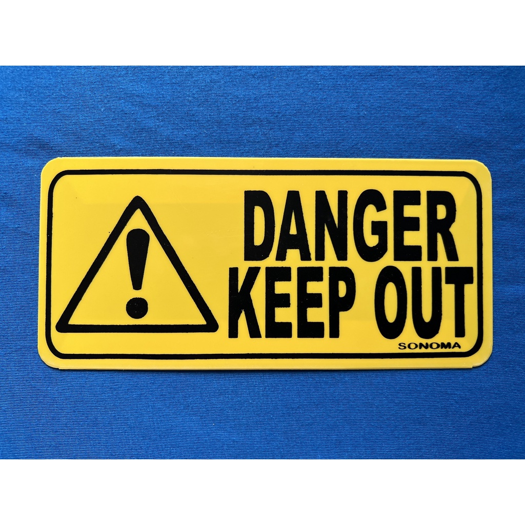 A-Mart High Impact Plastic Danger Keep Out Signage 4 x 8 inches ...
