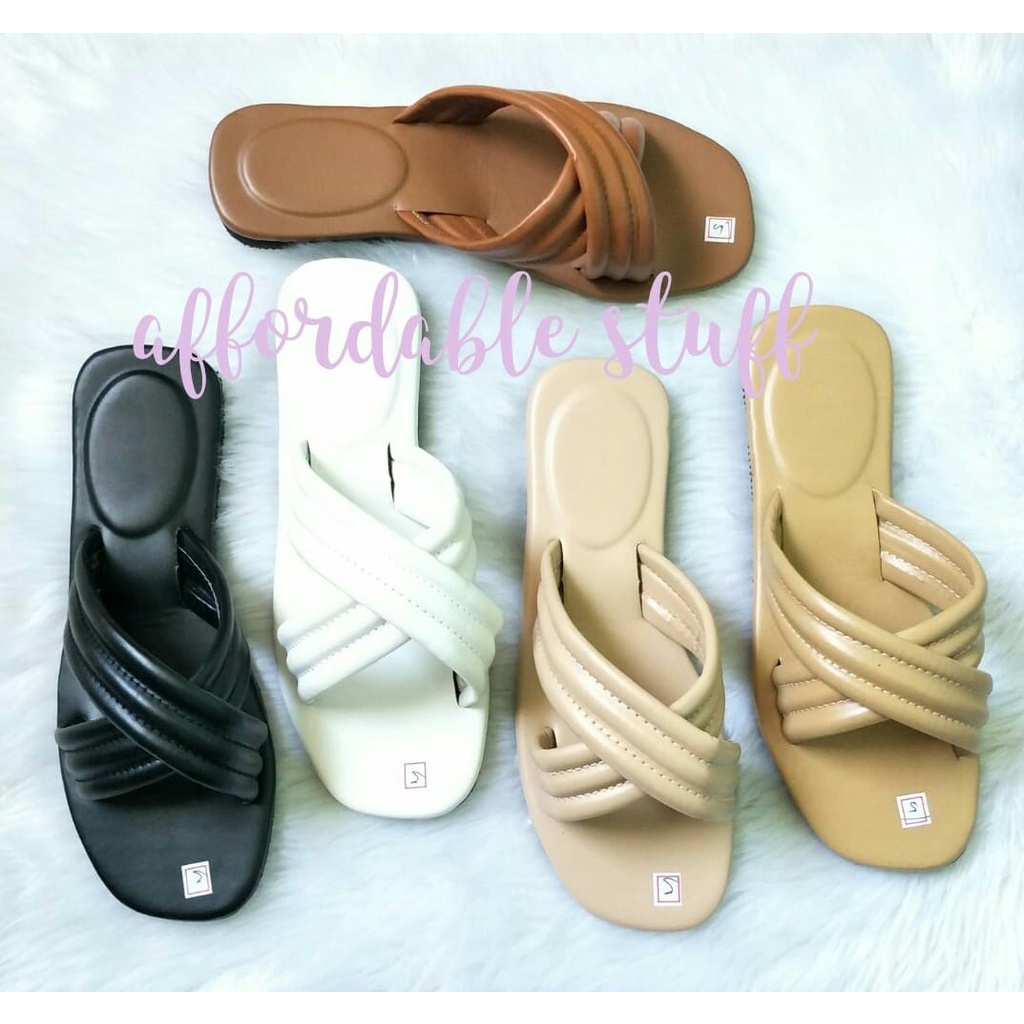 MARIKINA FLATS / SANDALS ( EKIS X DESIGN ) | Shopee Philippines