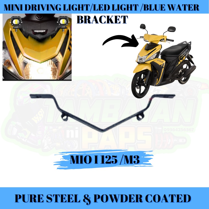 MOTORCYCLE VERSION 2 BRACKET FOR MIO i 125 / M3 LED Light Bracket For ...