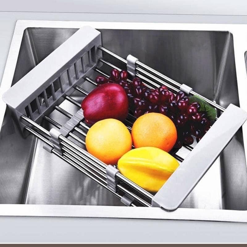 SKW 47 X 22 Retractable Sink Water Filter Rack Drain Basket Stainless ...