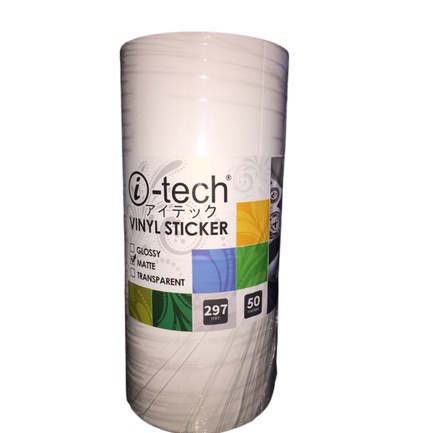 ROLL A3 ITECH Vinyl Sticker Waterproof Matte/Glossy(297 mm x 50 meters ...