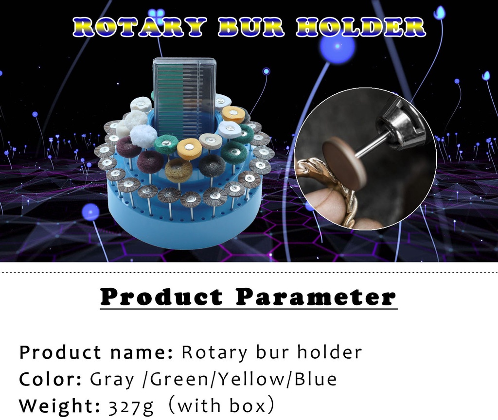 Professional Rotating Round Shape Drill Bit Storage Case Three Layers ...