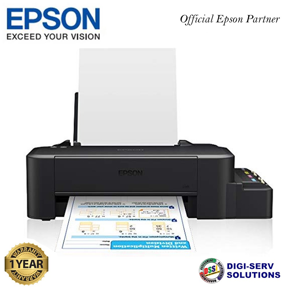 Epson L120 Single Function Ink Tank System Printer (Black) | Shopee ...
