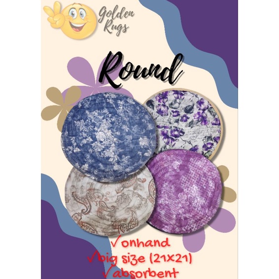 ASSORTED ROUND DOORMAT/FOOT RUGS | Shopee Philippines