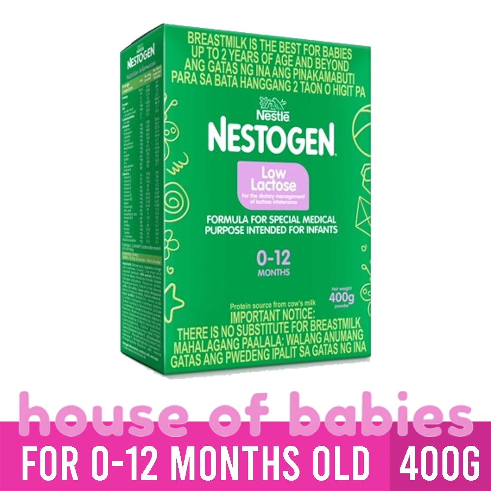 Nestogen Low Lactose 400g for 0-12 Months Old Infant Formula | Shopee ...