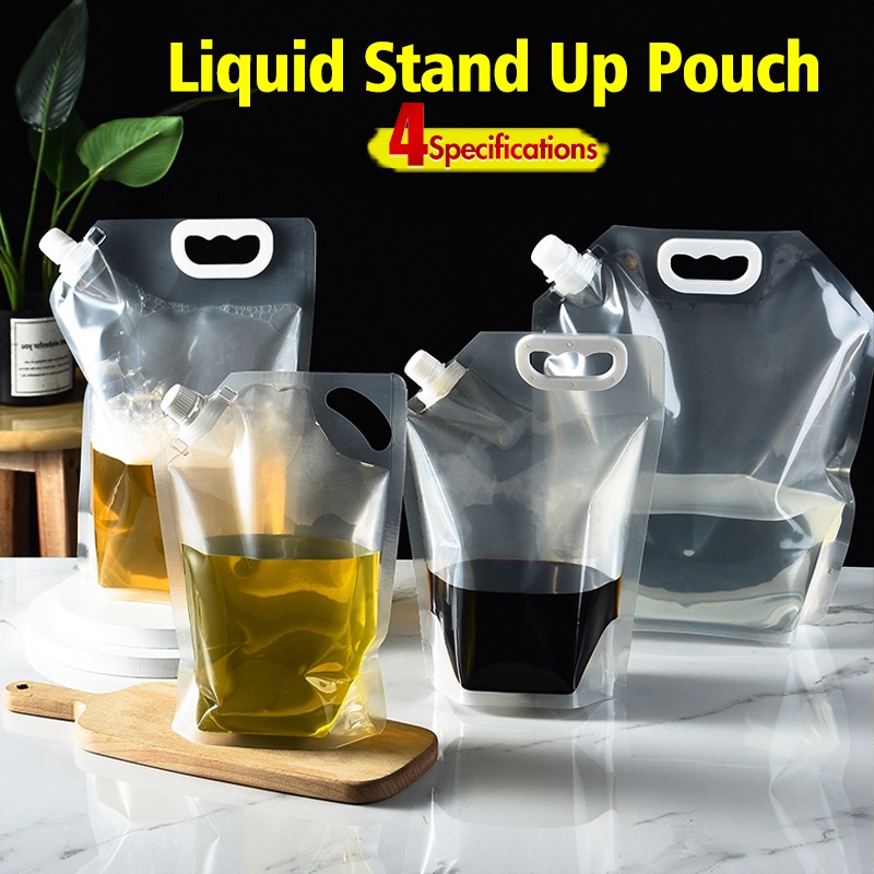 10pcs Large Capacity Liquid Drink Juice Milk Coffee Stand Up Pouch ...