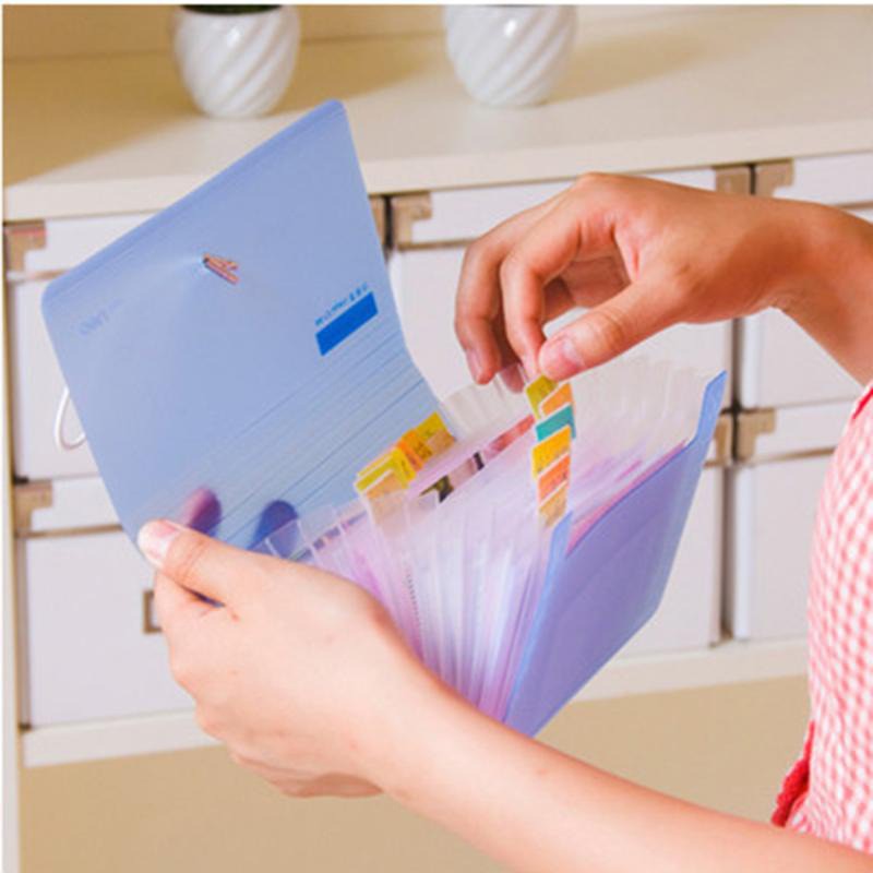 1 Pc Fashion Solid File Folder Documents Invoices Receipts Bill Holder ...