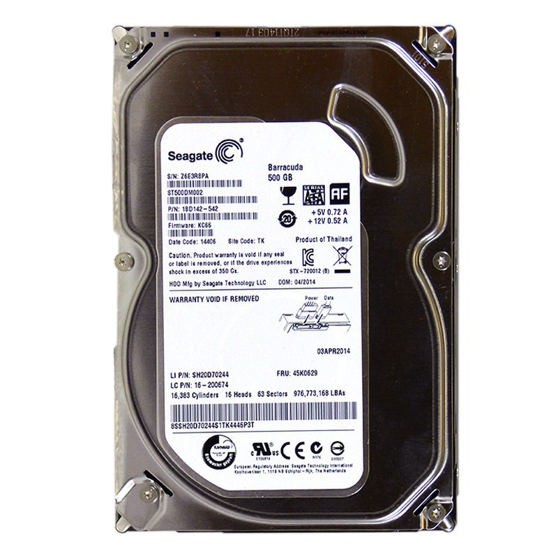 Seagate 500gb Hard Disk Drive 7200rpm (Brand-New Sealed) For Desktop ...