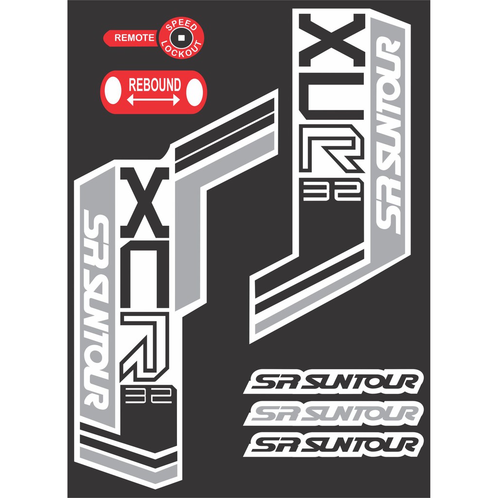 SR Suntour xcr 32 / Customize color ( Fork Decals / Bike sticker fork ...