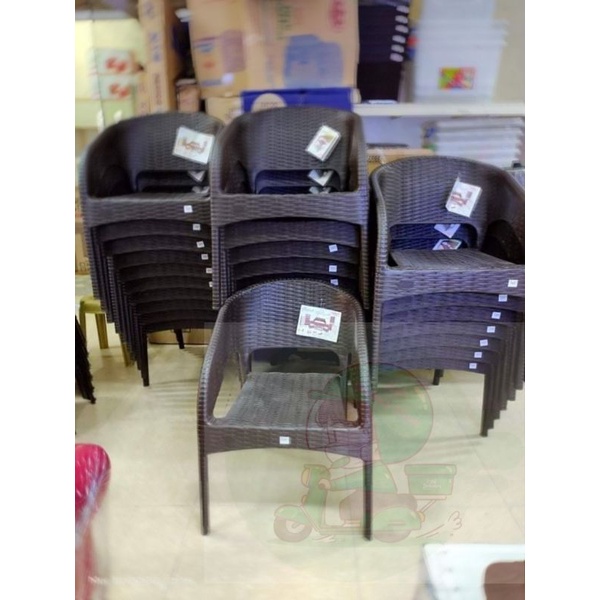 JOLLY RATTAN BREEZE ARM CHAIR BROWN HEAVY DUTY | Shopee Philippines