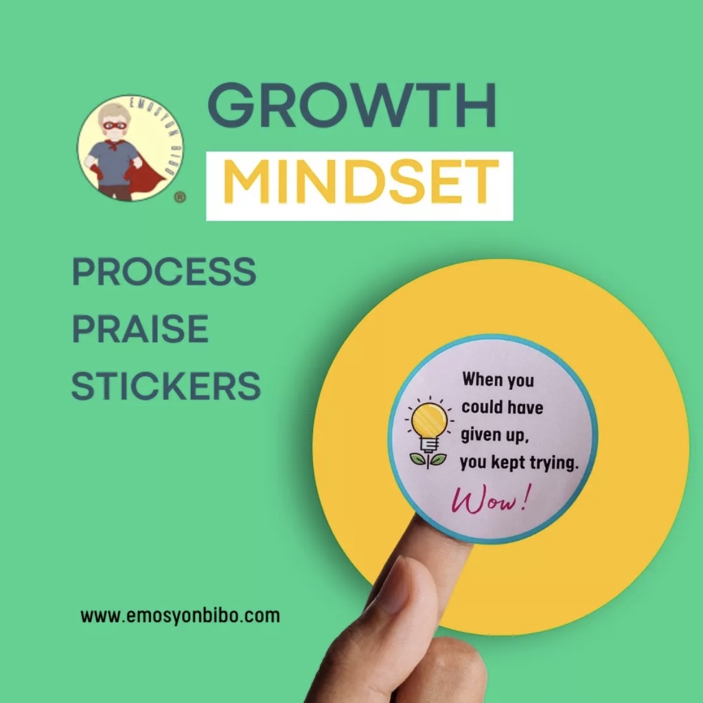 Growth Mindset | Kids Educational Learning Sticker Set by Emosyon Bibo ...