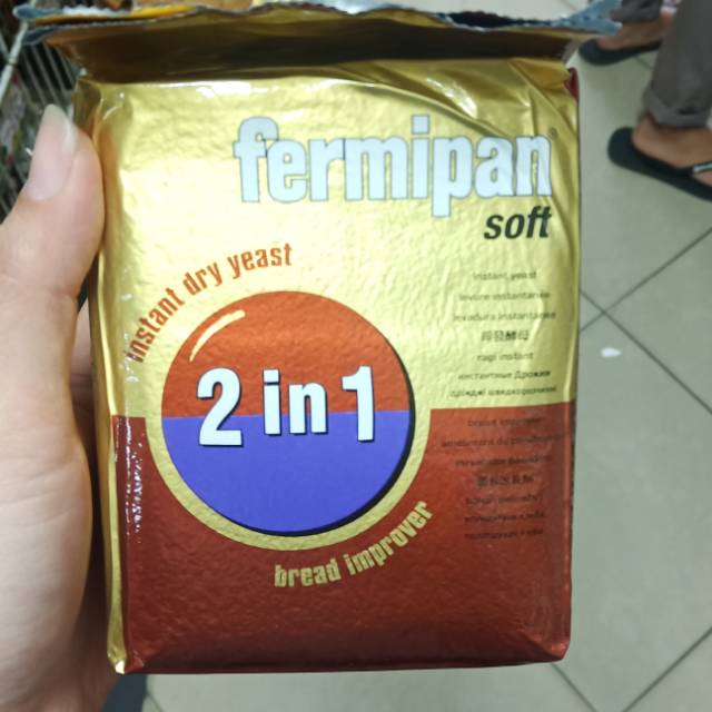 Fermipan SOFT instant dry yeast - bread improver 2 in 1 500 gr | Shopee ...