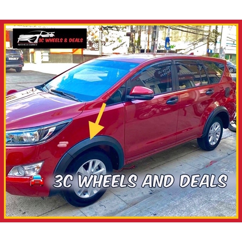 TOYOTA INNOVA (2016-2025) SLIM FENDER FLARES | Shopee Philippines