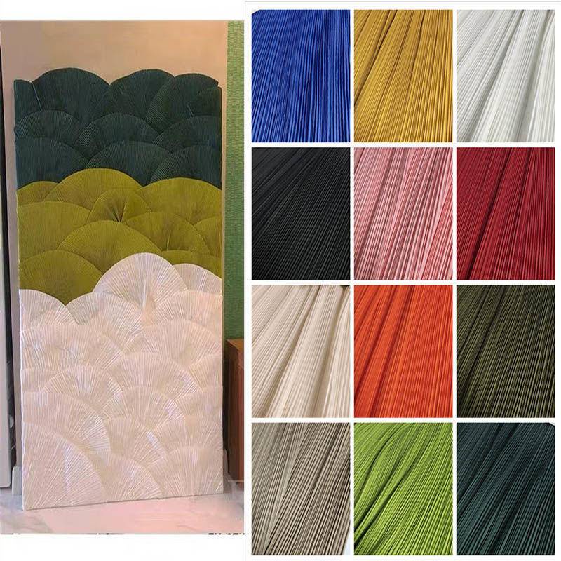 【Multiple pieces do not cut】150*50CM Wrinkled Fabric Pleated texture ...