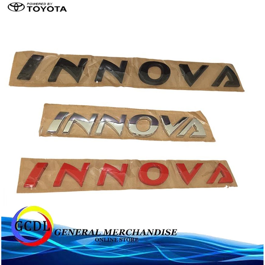 Toyota Innova Hood Emblem Front Hood Emblem Badge Sticker Logo Decals ...