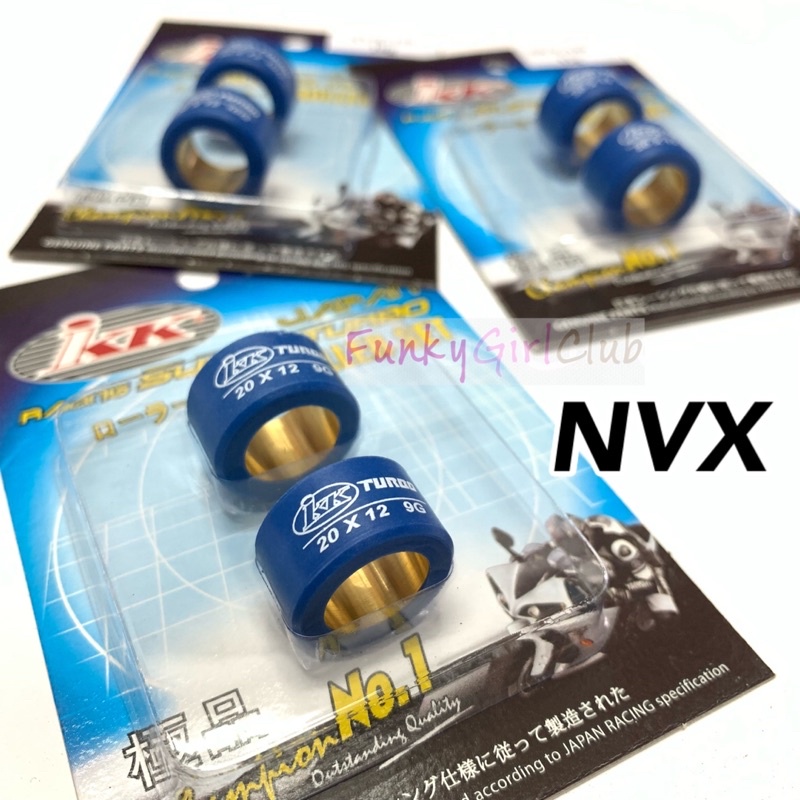 IKK Racing Roller Pulley NVX AEROX NMAX CVT ROLLER 9g 10g 11g 12g 20x12 ...