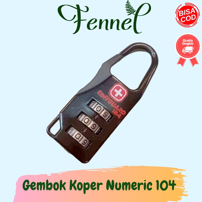104 Number Code Suitcase Padlock | Shopee Philippines